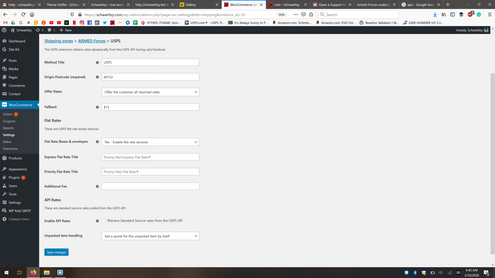 Armed Forces settings USPS – Schwarttzy.com